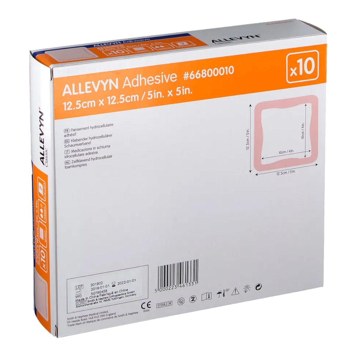 Allevyn Adhésive 12,5x12,5 cm