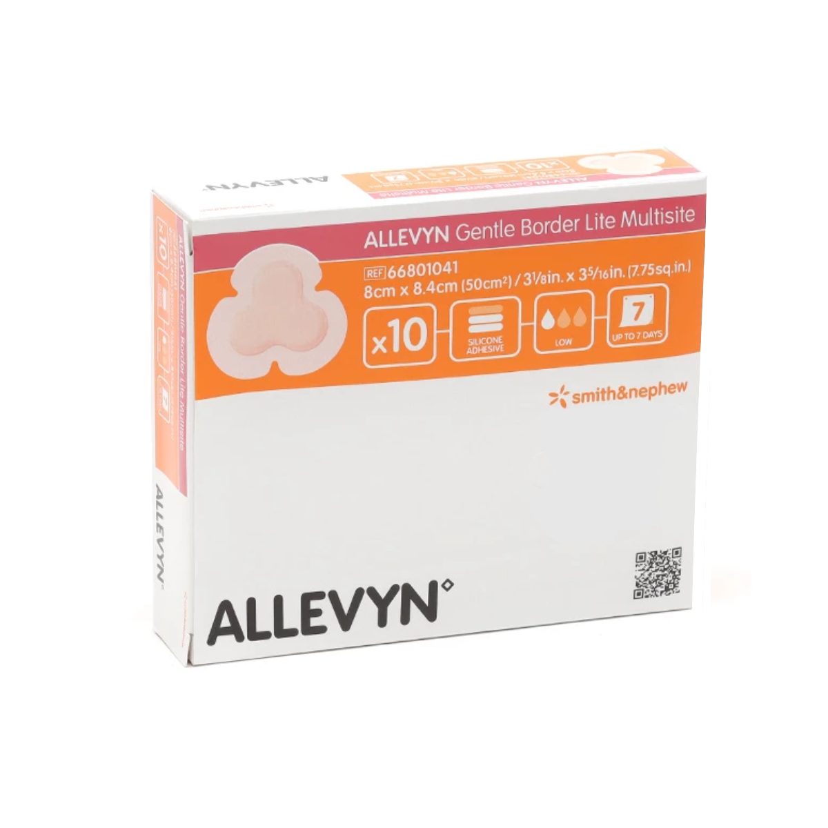 Allevyn Gentle Border Lite Multisite 8X8,4Cm B/10