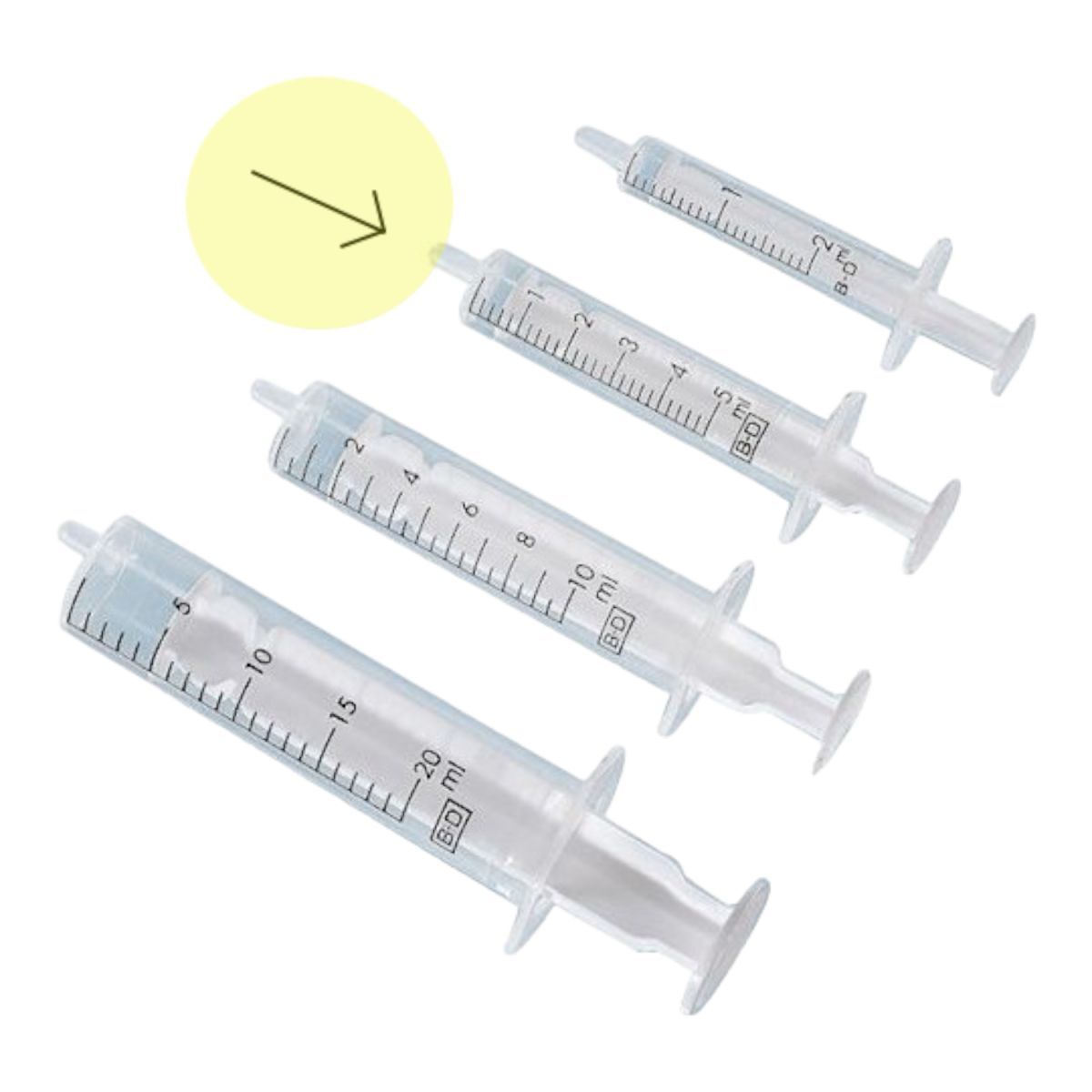 Seringue Bd DISCARDIT 2 Pieces 5 ml - Excentre - Boite De 100