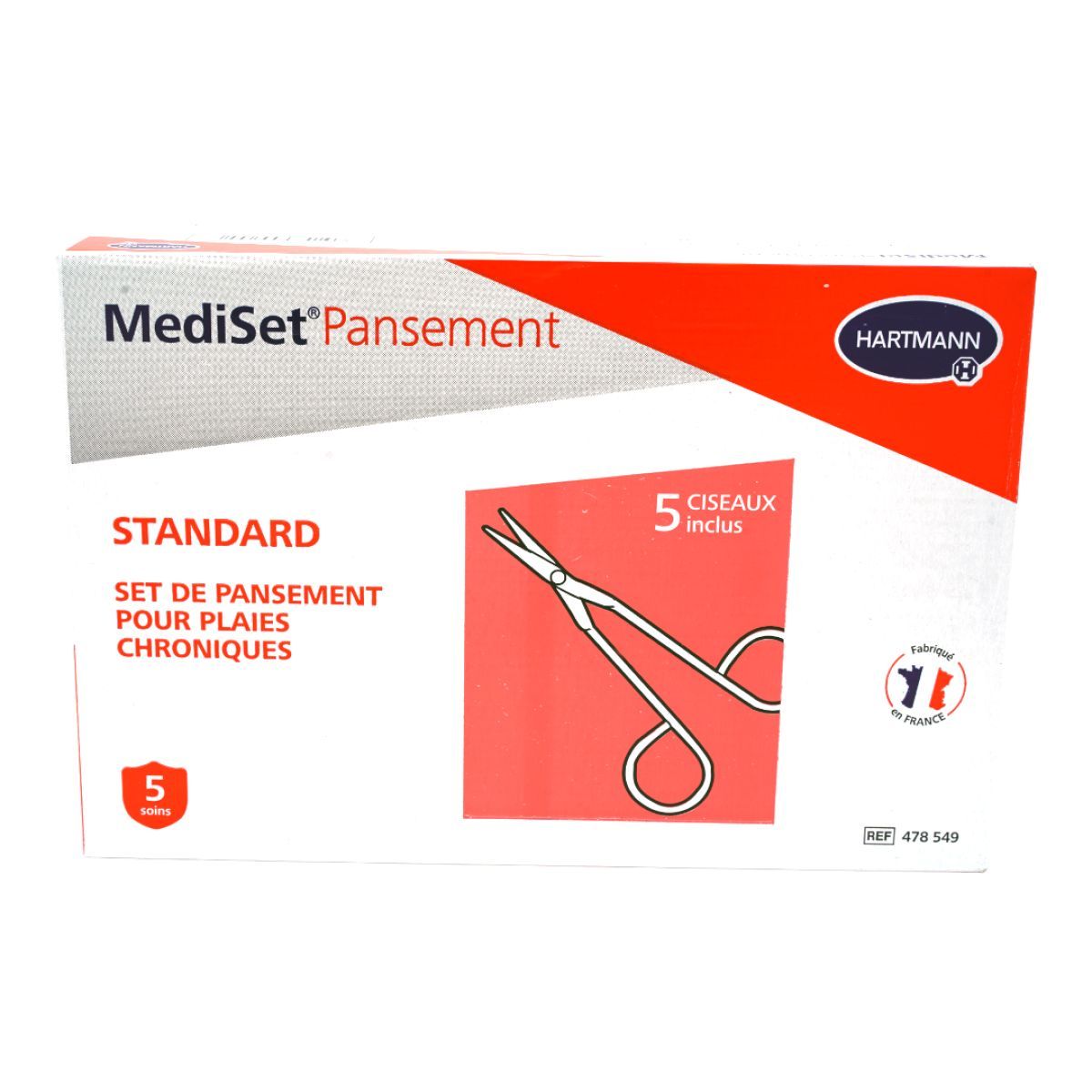 Mediset Pansement Standard + 5 Ciseaux