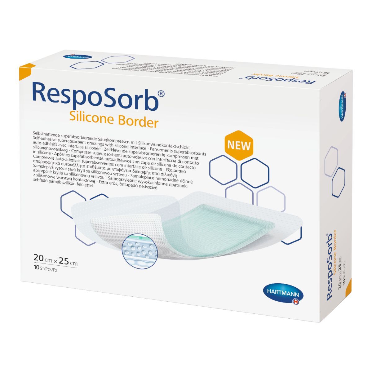 Resposorb Silicone Border 20x25 cm
