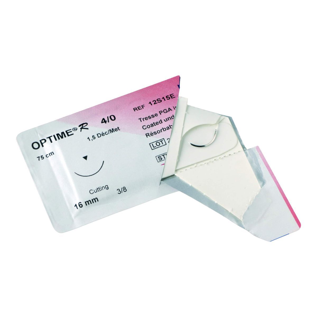 Suture Resorbable Optime 19 mm à l'unité